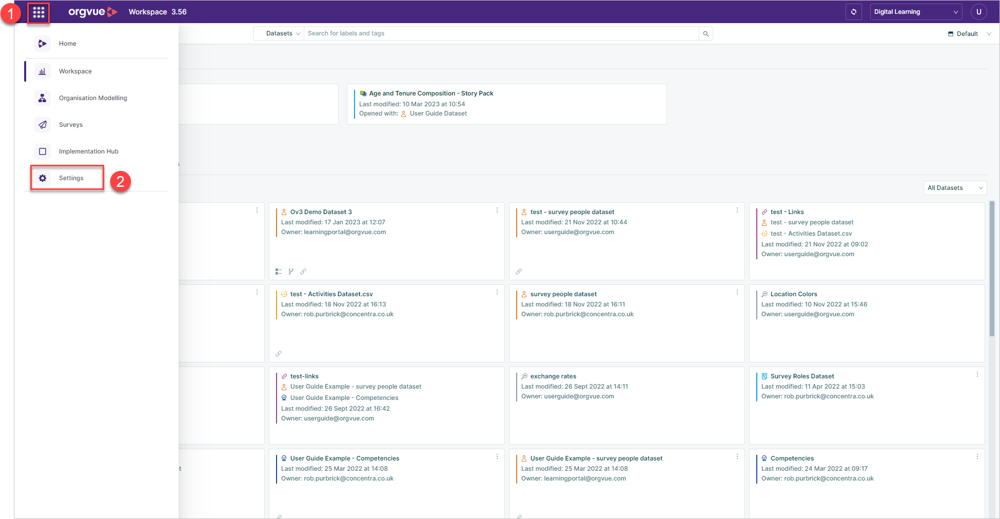 Getting Started | Orgvue Settings User Guide
