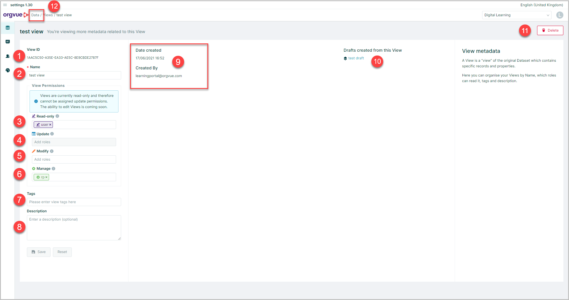 Views | Orgvue Settings User Guide