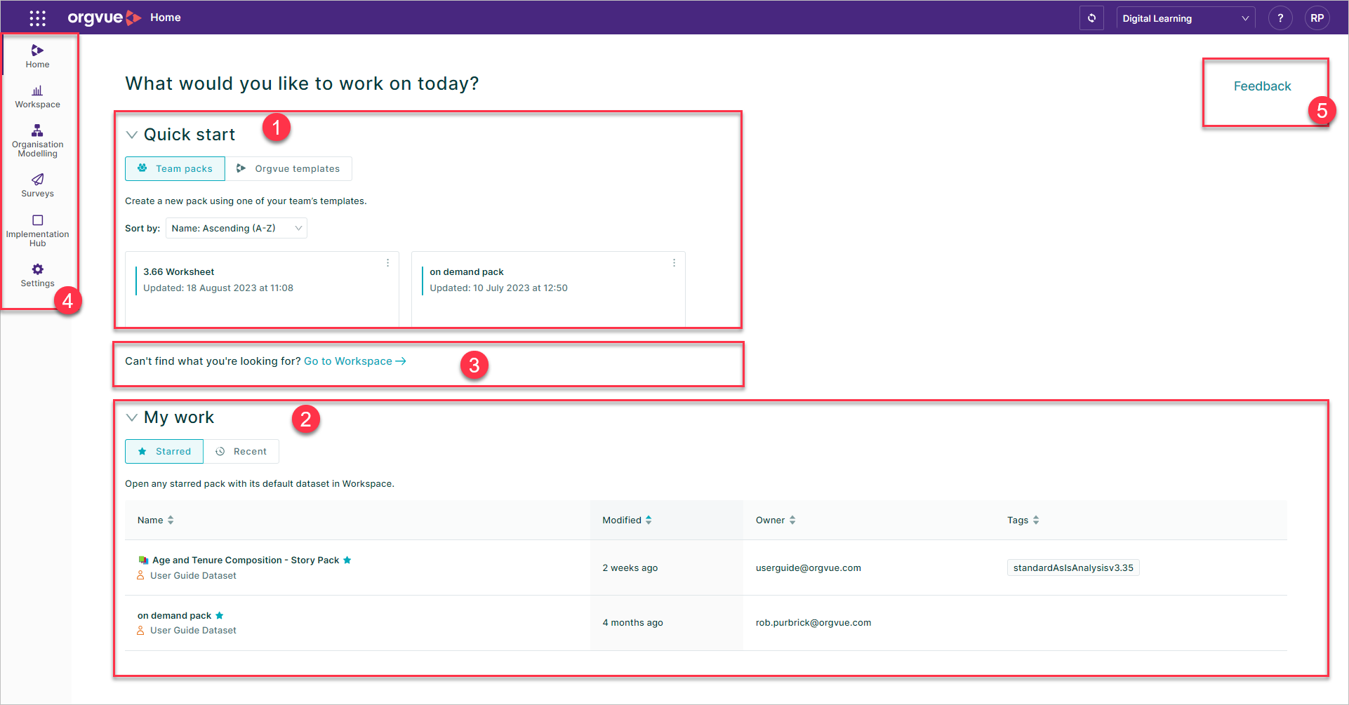 Home | Workspace User Guide